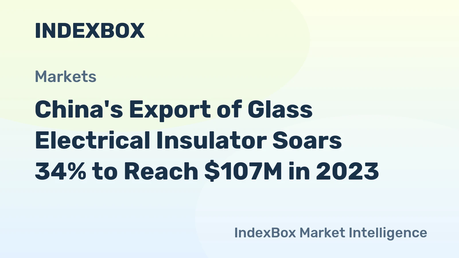 China's Export of Glass Electrical Insulator Soars 34% to Reach $107M in 2023