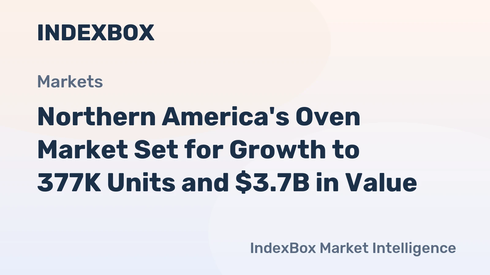 Northern America's Oven Market Set for Growth to 377K Units and $3.7B in Value