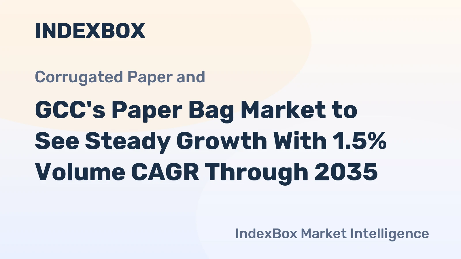 GCC's Paper Bag Market to See Steady Growth With 1.5% Volume CAGR Through 2035