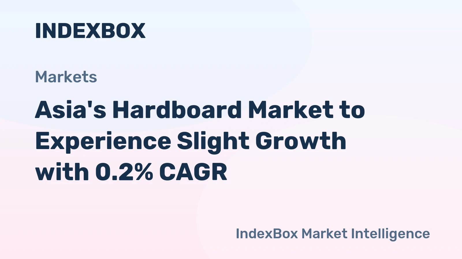 Asia's Hardboard Market to Experience Slight Growth with 0.2% CAGR