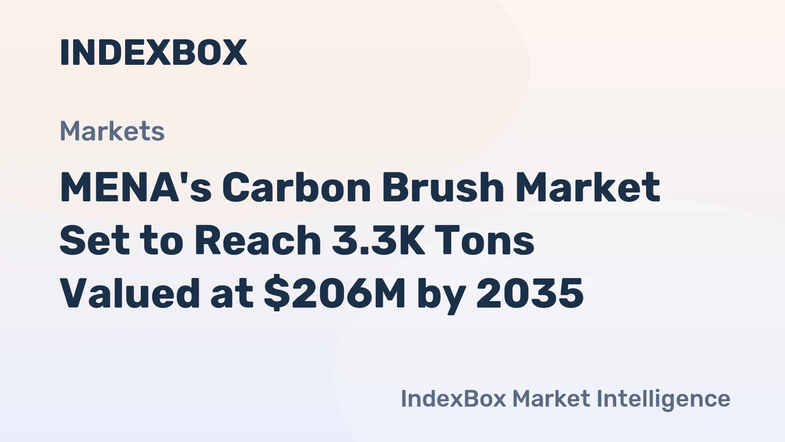 MENA's Carbon Brush Market Set to Reach 3.3K Tons Valued at $206M by 2035