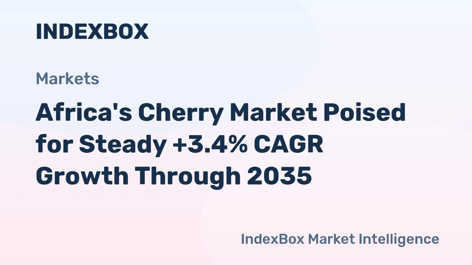 Africa's Cherry Market Poised for Steady +3.4% CAGR Growth Through 2035