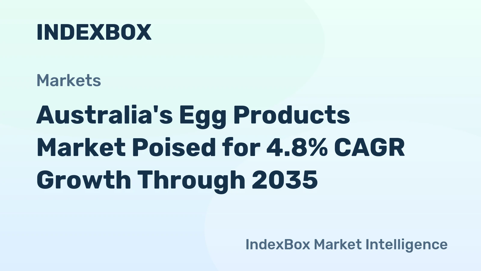 Australia's Egg Products Market Poised for 4.8% CAGR Growth Through 2035