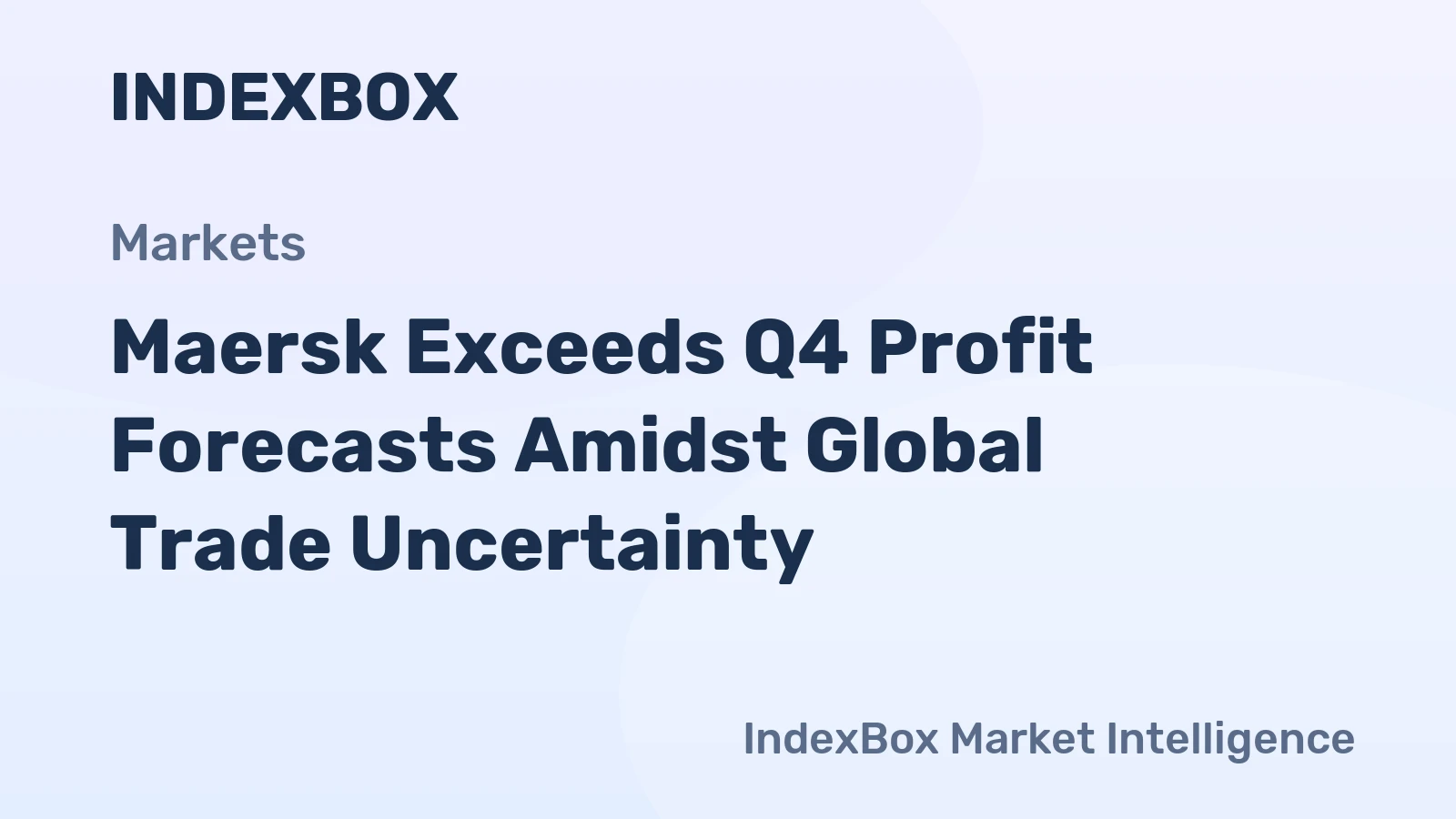 Maersk Exceeds Q4 Profit Forecasts Amidst Global Trade Uncertainty