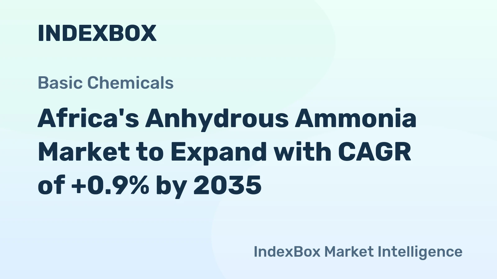 Africa's Anhydrous Ammonia Market to Expand with CAGR of +0.9% by 2035