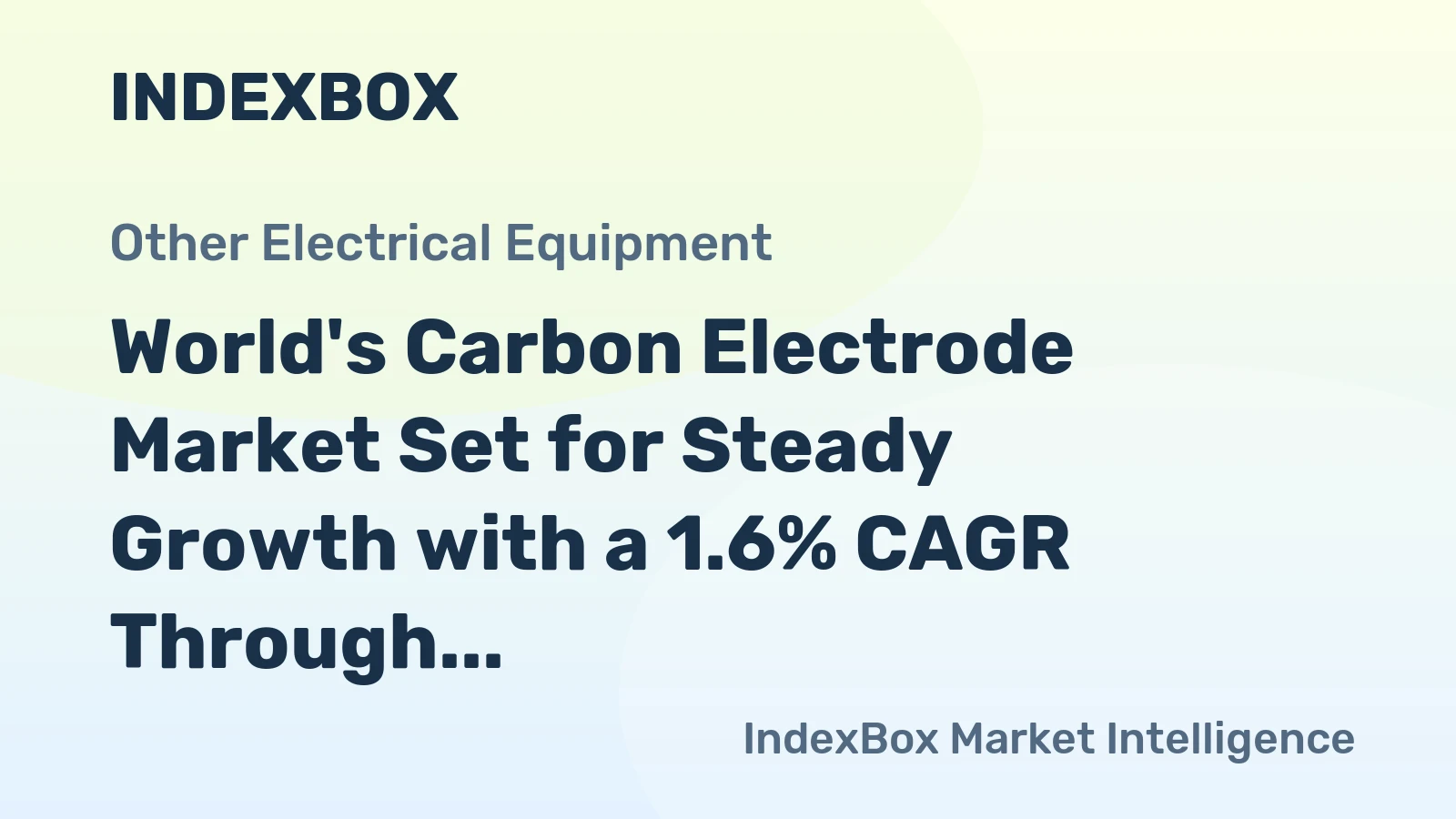 World's Carbon Electrode Market Set for Steady Growth with a 1.6% CAGR Through 2035