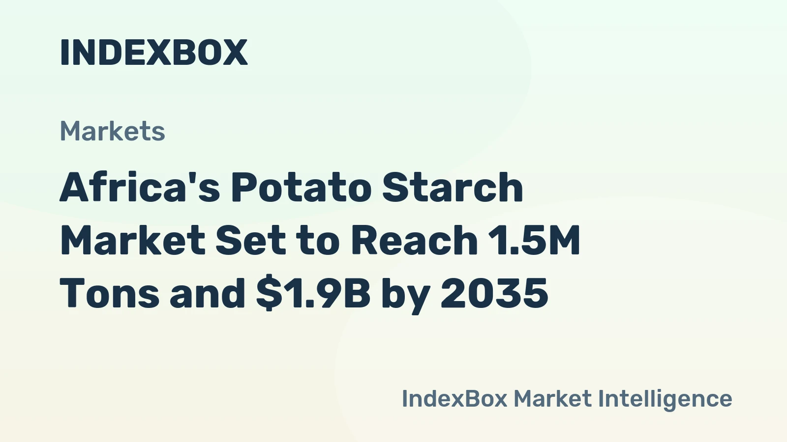 Africa's Potato Starch Market Set to Reach 1.5M Tons and $1.9B by 2035