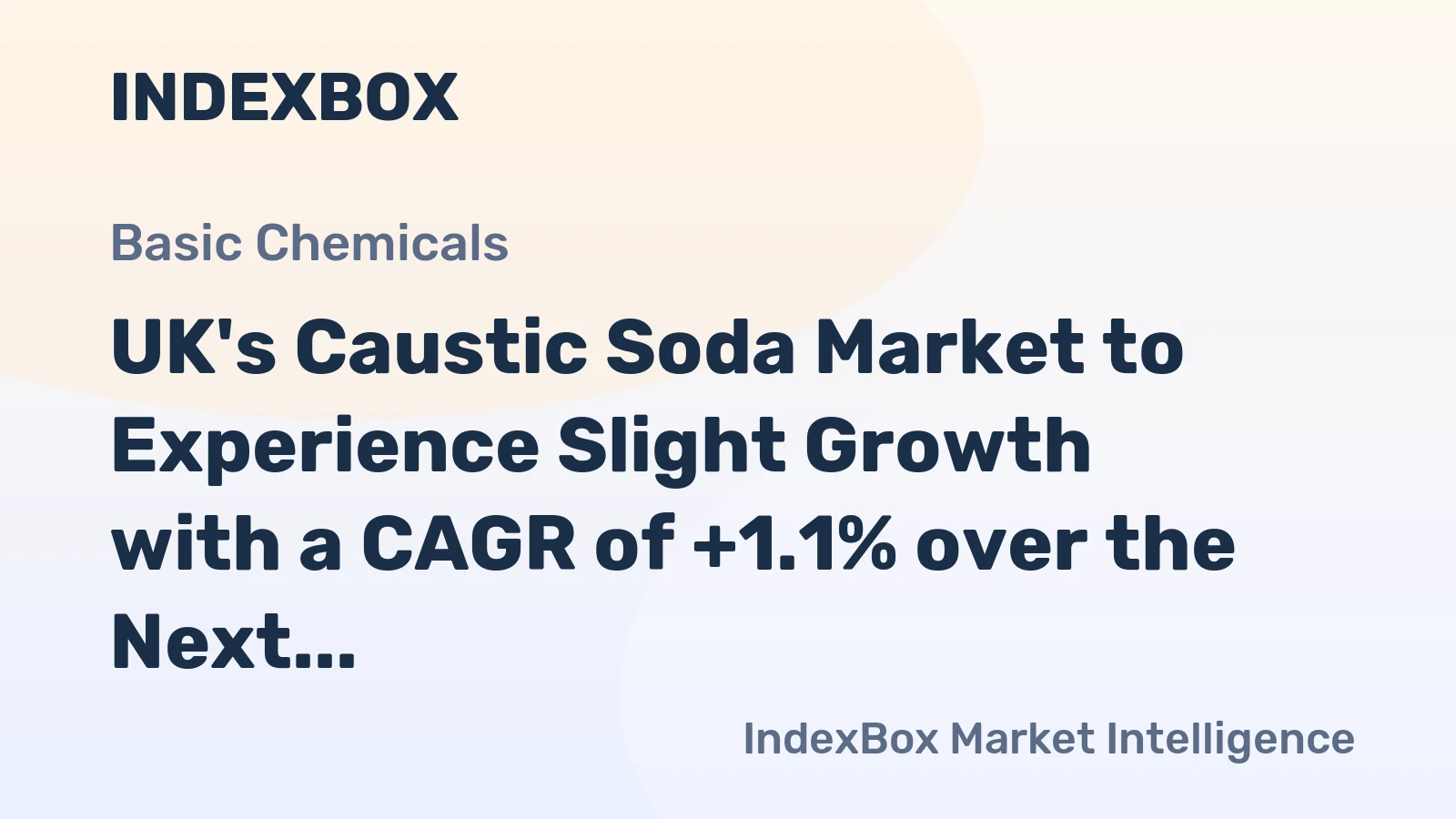 UK's Caustic Soda Market to Experience Slight Growth with a CAGR of +1.1% over the Next Decade