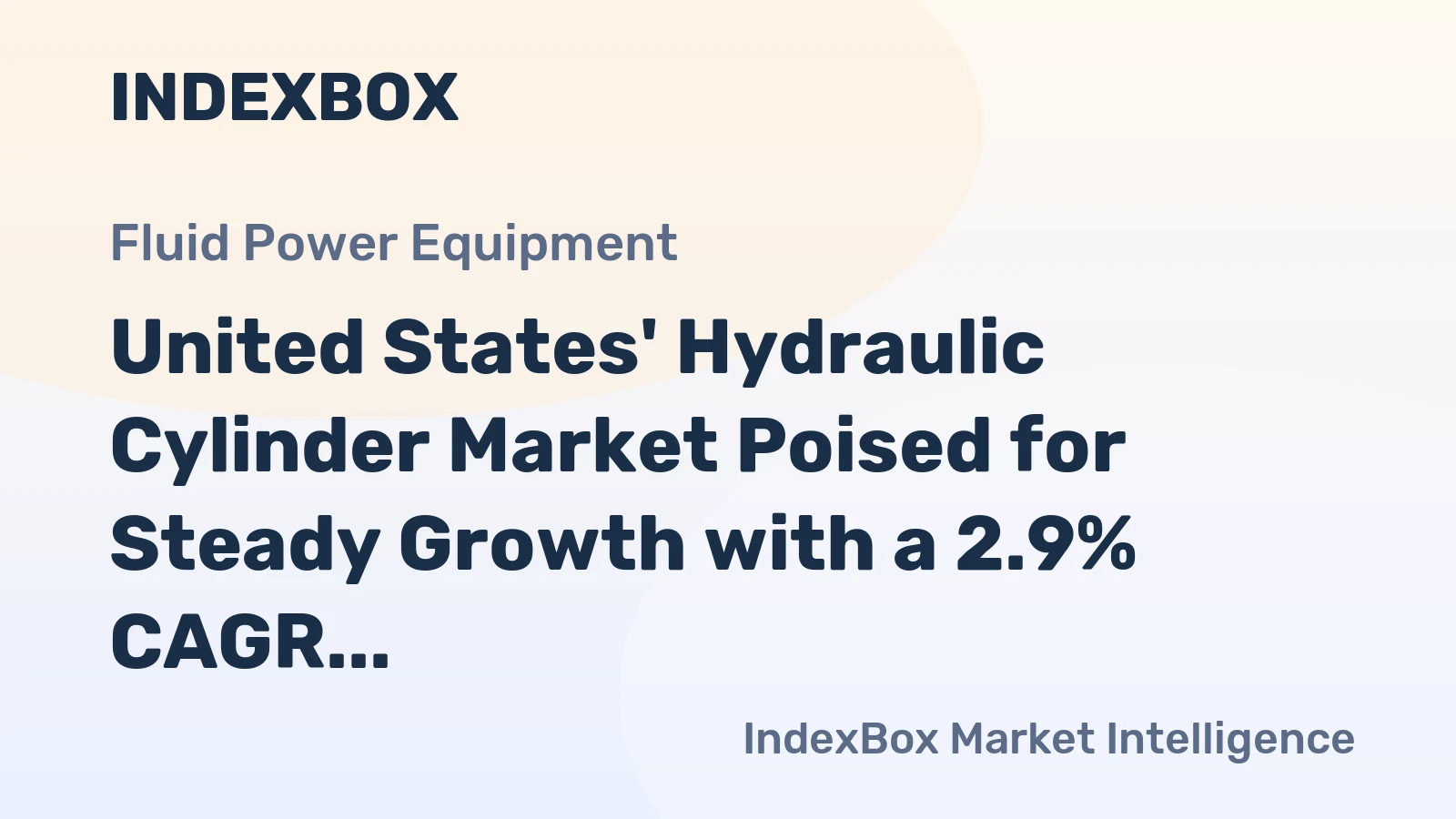 United States' Hydraulic Cylinder Market Poised for Steady Growth with a 2.9% CAGR in Value Through 2035