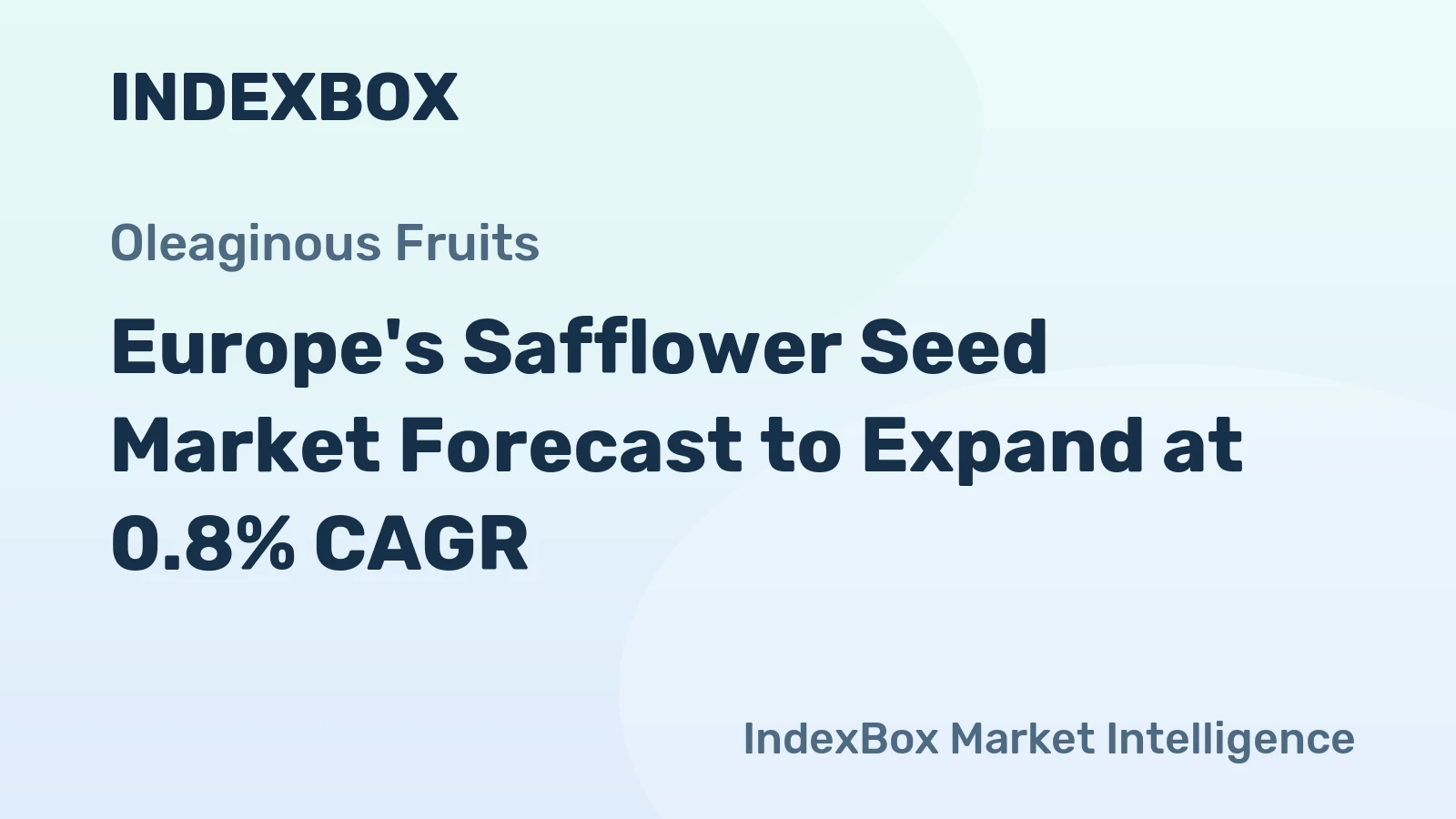 Europe's Safflower Seed Market Forecast to Expand at 0.8% CAGR