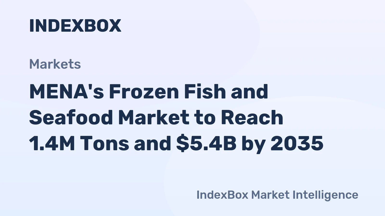 MENA's Frozen Fish and Seafood Market to Reach 1.4M Tons and $5.4B by 2035