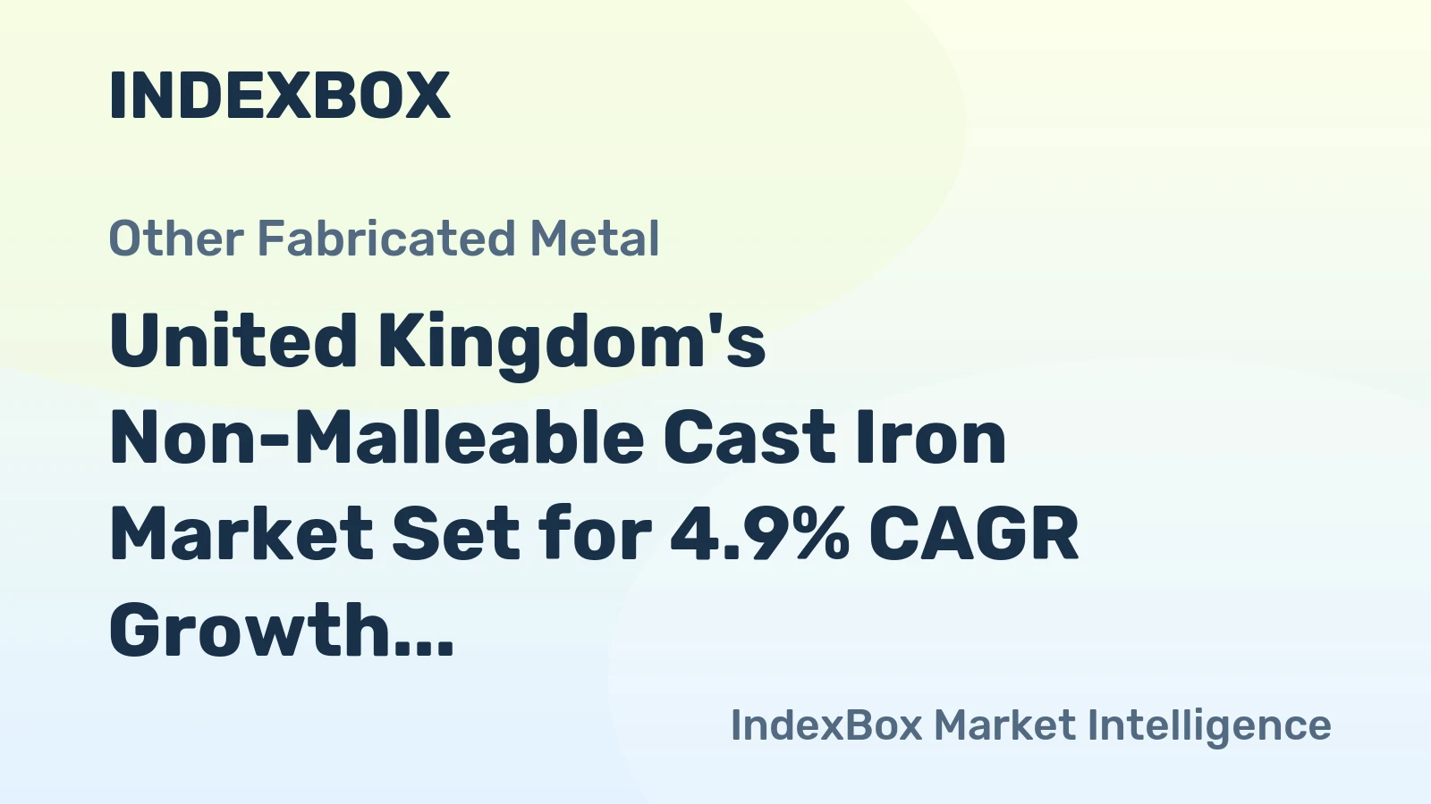 United Kingdom's Non-Malleable Cast Iron Market Set for 4.9% CAGR Growth Through 2035