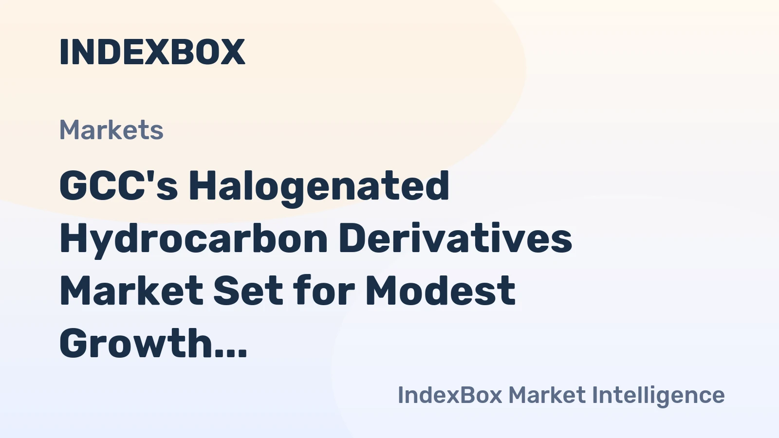 GCC's Halogenated Hydrocarbon Derivatives Market Set for Modest Growth to 1.1 Million Tons in Volume and $675 Million in Value by 2035