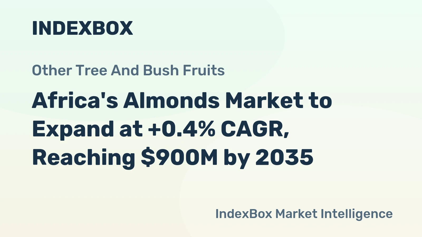 Africa's Almonds Market to Expand at +0.4% CAGR, Reaching $900M by 2035