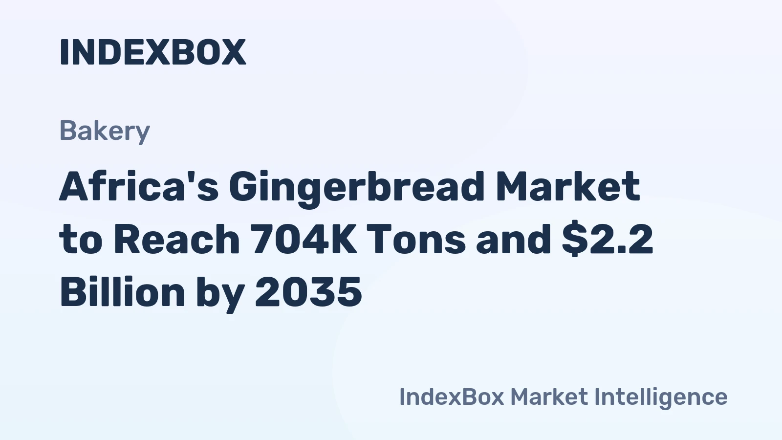 Africa's Gingerbread Market to Reach 704K Tons and $2.2 Billion by 2035