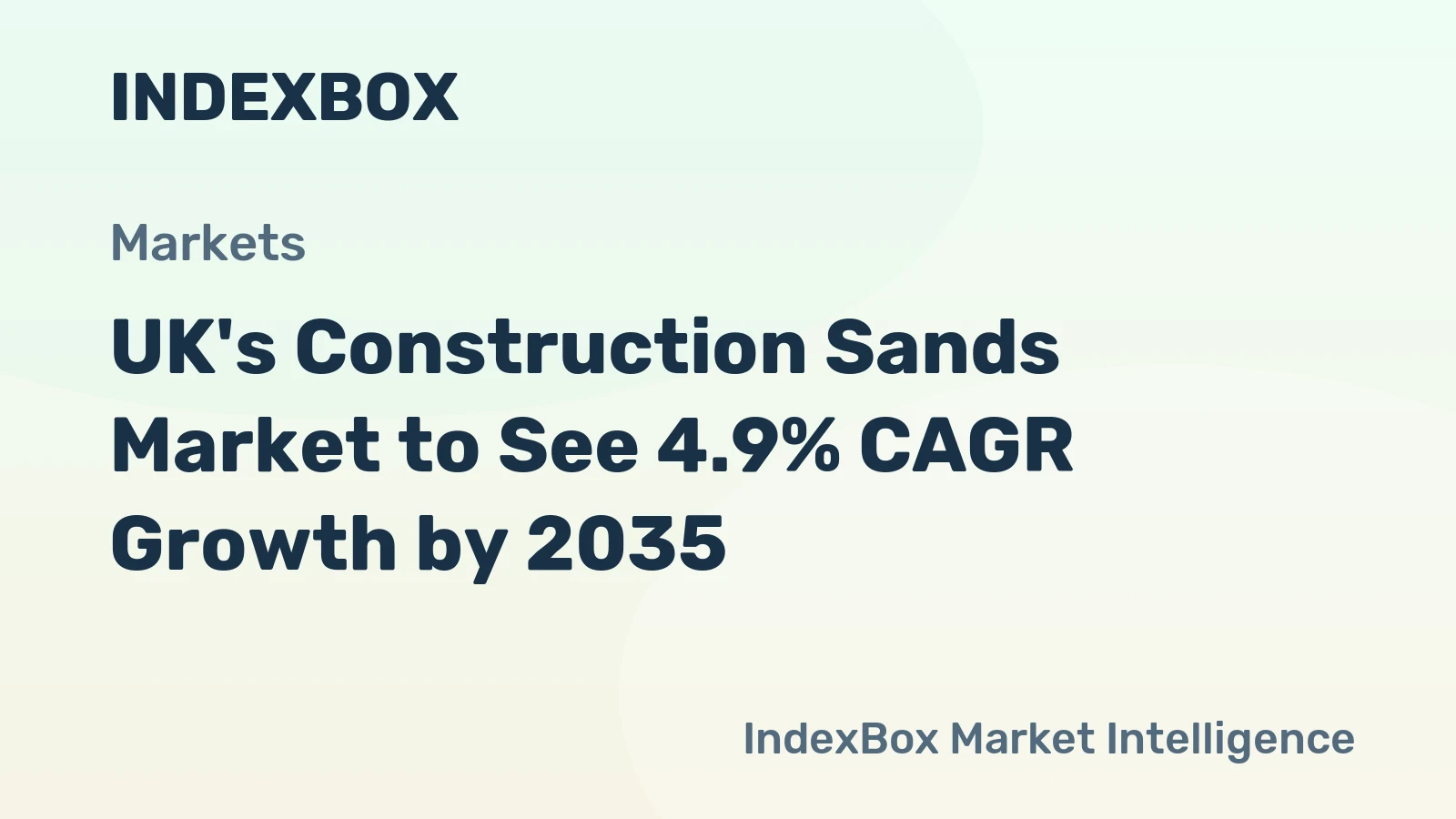 UK's Construction Sands Market to See 4.9% CAGR Growth by 2035