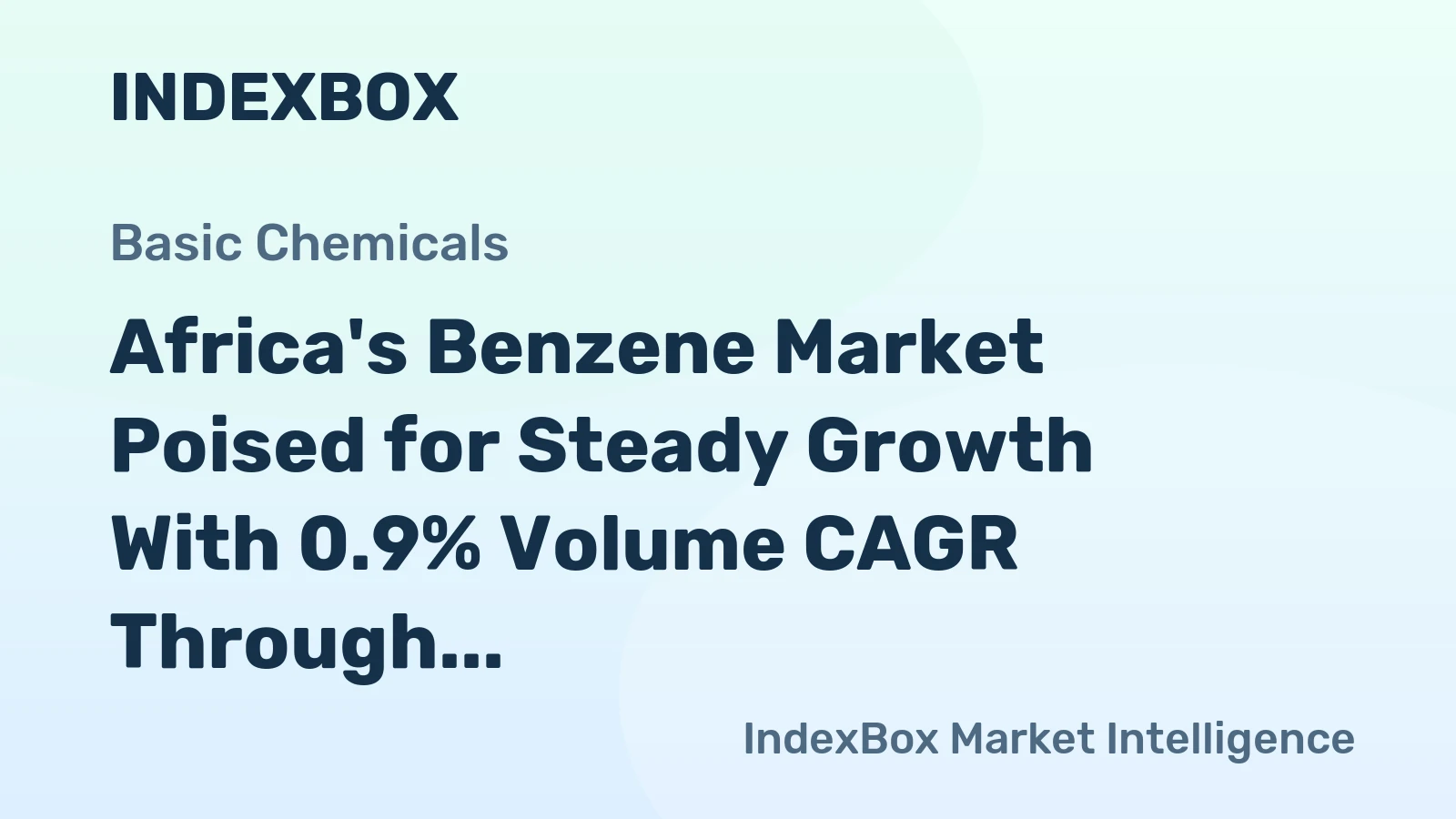 Africa's Benzene Market Poised for Steady Growth With 0.9% Volume CAGR Through 2035