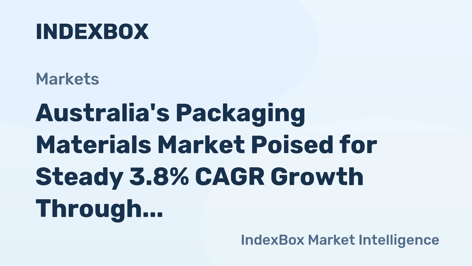 Australia's Packaging Materials Market Poised for Steady 3.8% CAGR Growth Through 2035