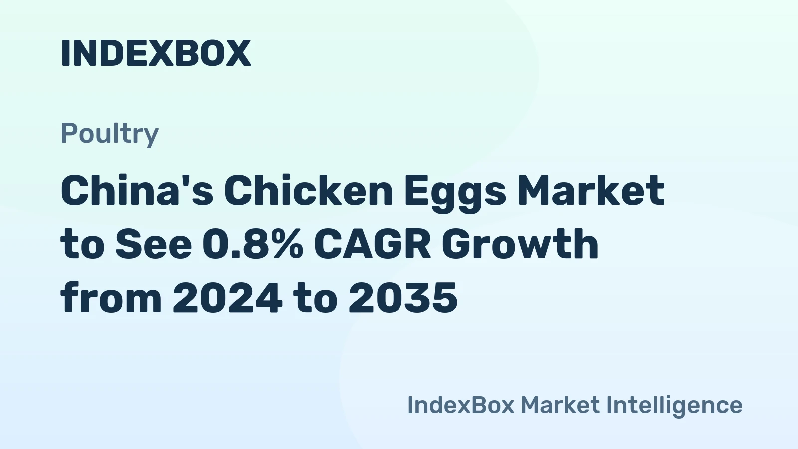 China's Chicken Eggs Market to See 0.8% CAGR Growth from 2024 to 2035