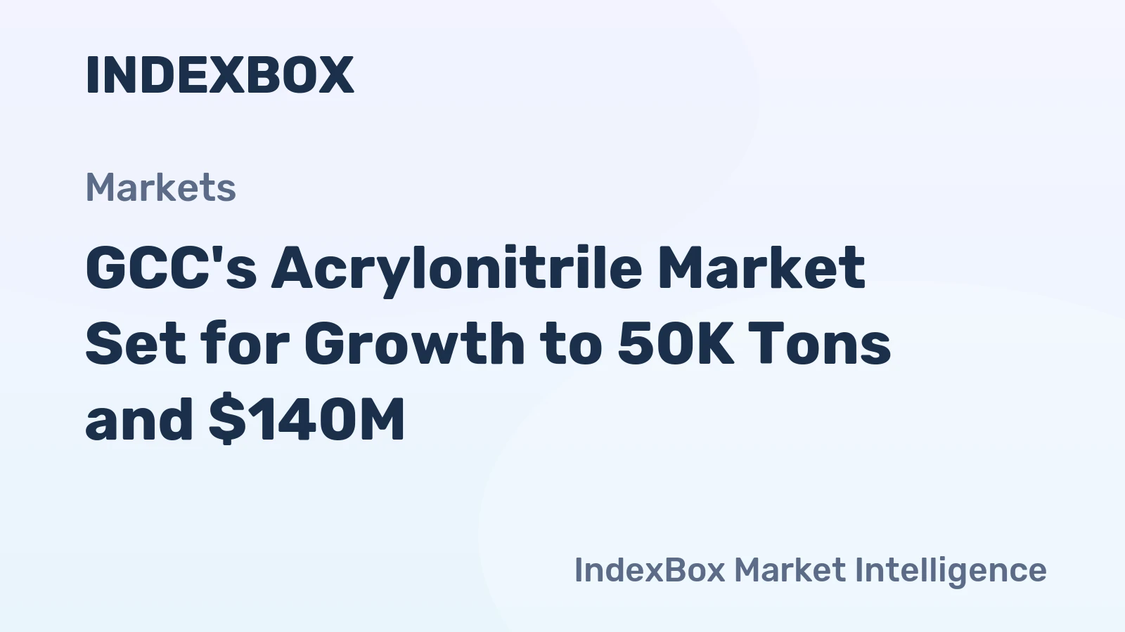 GCC's Acrylonitrile Market Set for Growth to 50K Tons and $140M