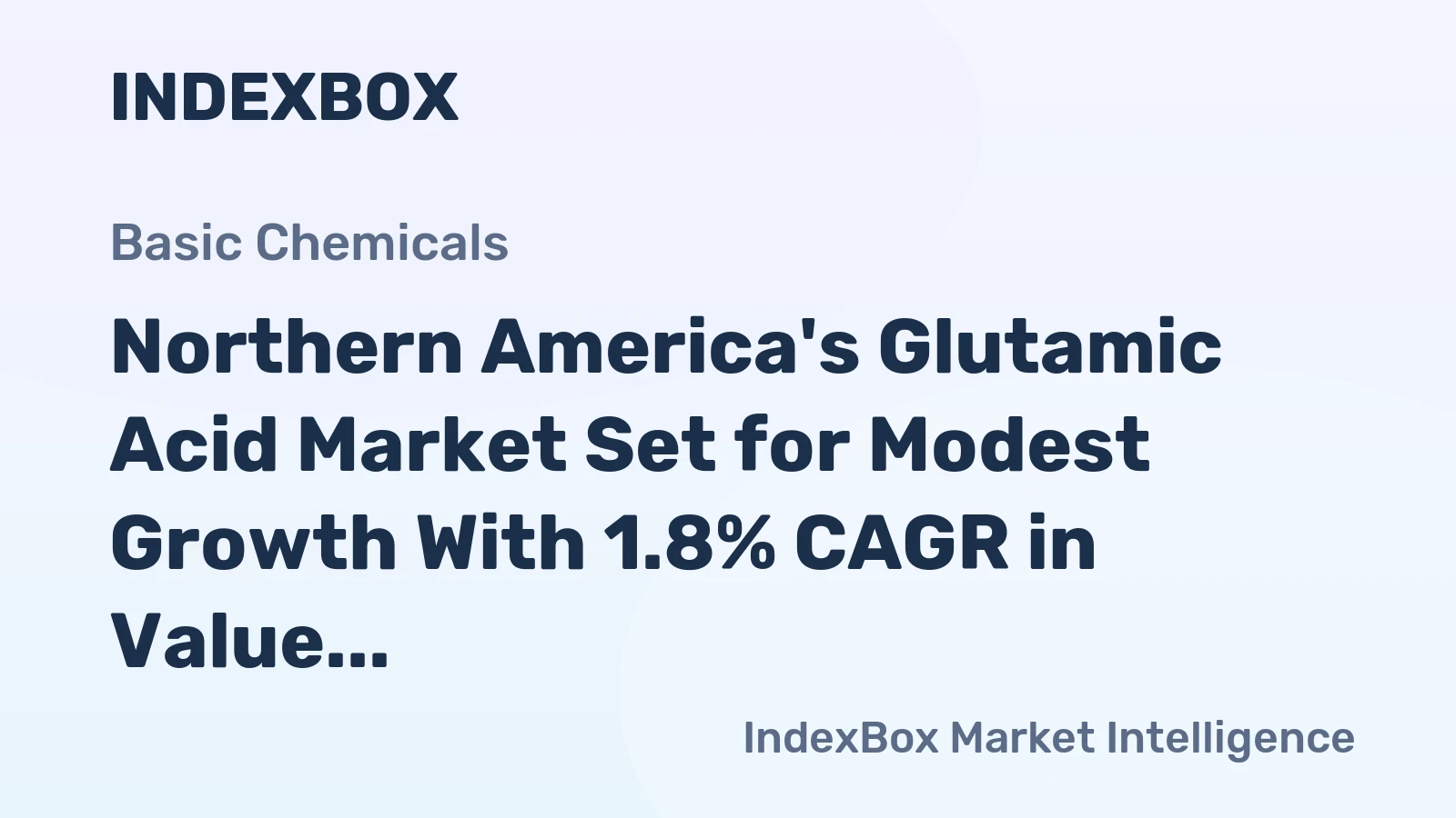 Northern America's Glutamic Acid Market Set for Modest Growth With 1.8% CAGR in Value Through 2035