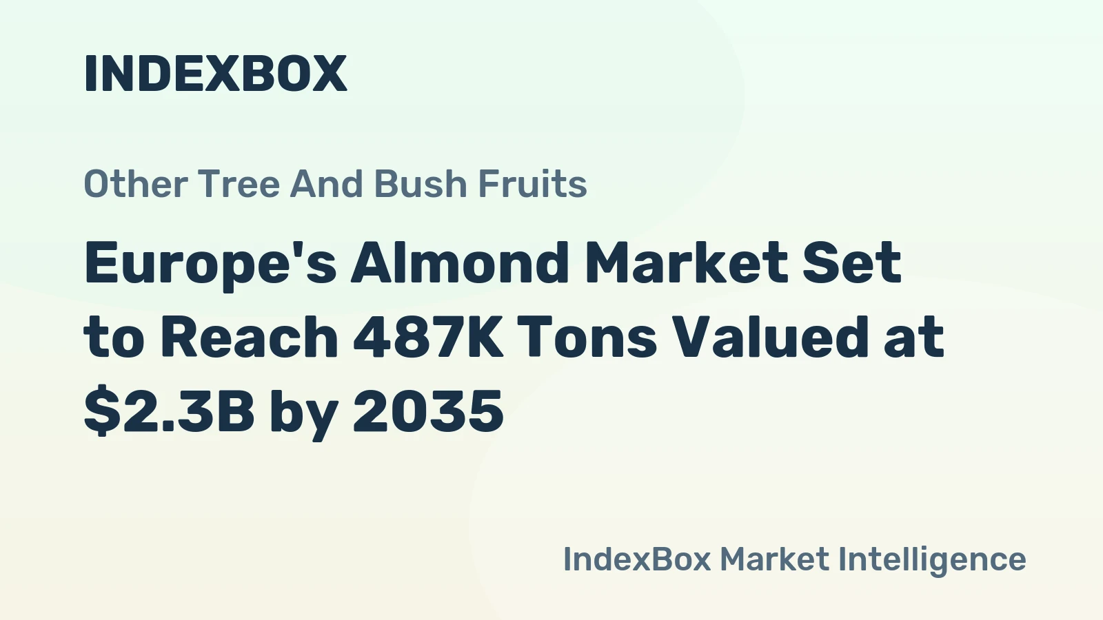 Europe's Almond Market Set to Reach 487K Tons Valued at $2.3B by 2035