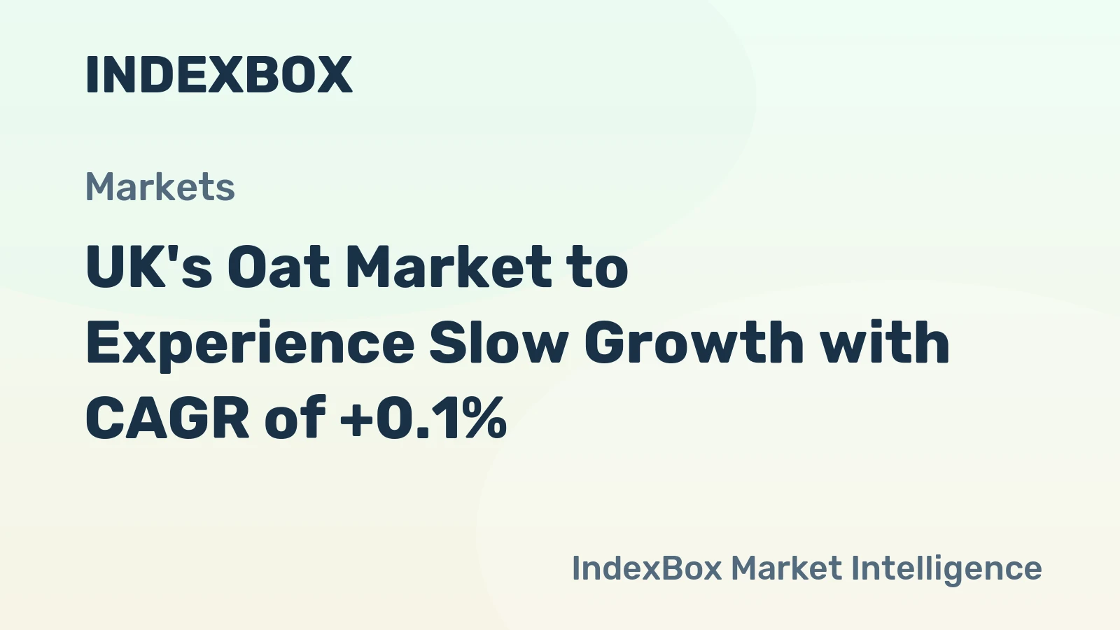 UK's Oat Market to Experience Slow Growth with CAGR of +0.1%