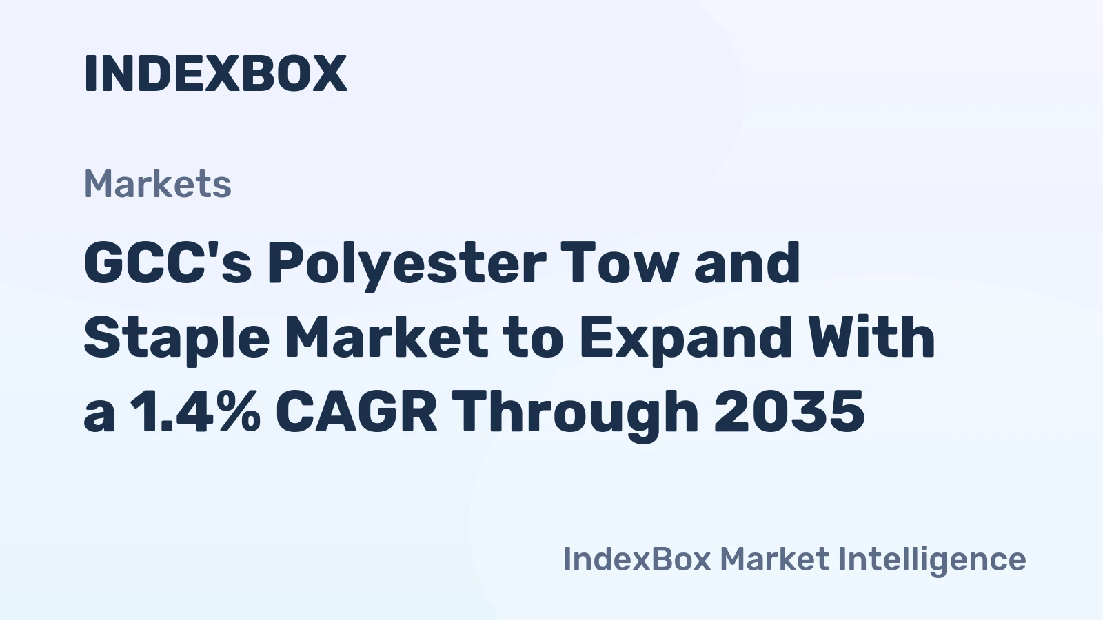 GCC's Polyester Tow and Staple Market to Expand With a 1.4% CAGR Through 2035