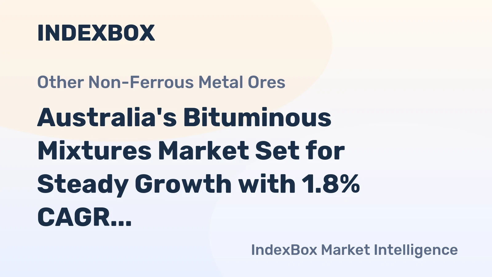 Australia's Bituminous Mixtures Market Set for Steady Growth with 1.8% CAGR Through 2035