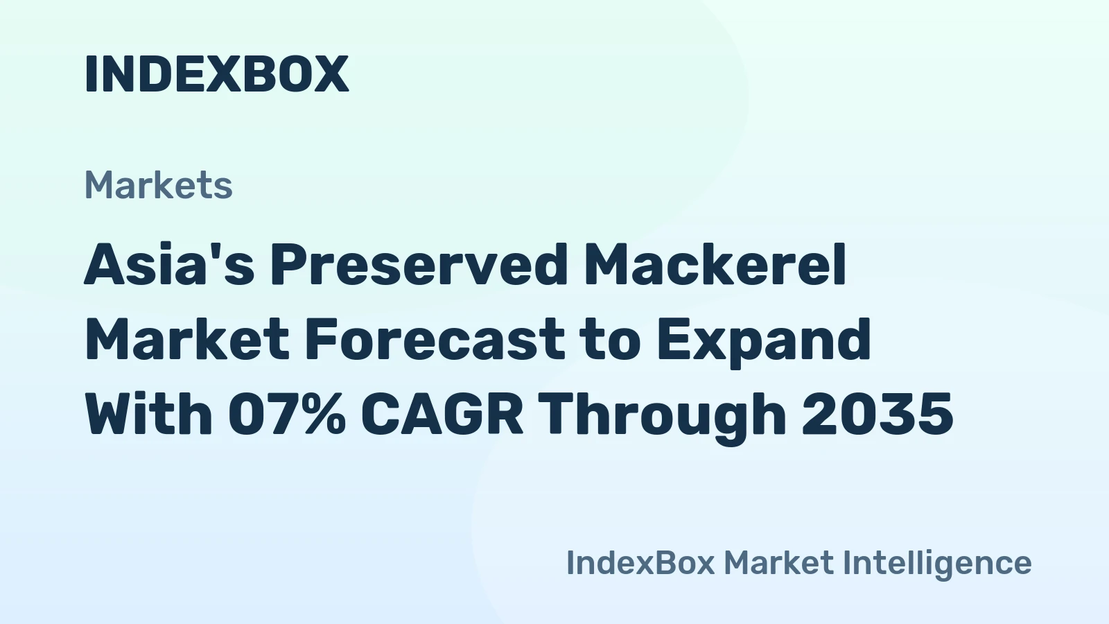 Asia's Preserved Mackerel Market Forecast to Expand With 07% CAGR Through 2035