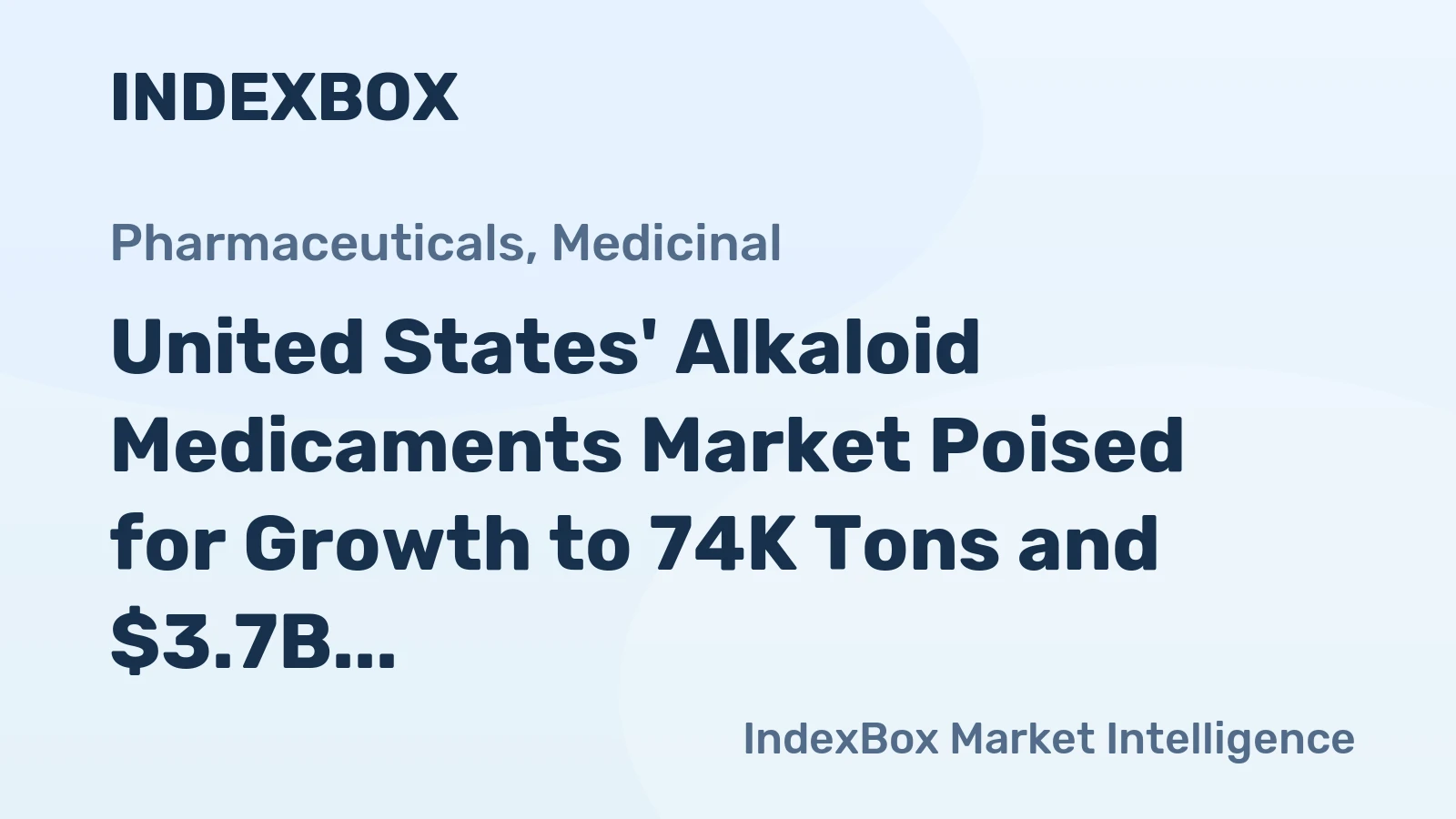 United States' Alkaloid Medicaments Market Poised for Growth to 74K Tons and $3.7B