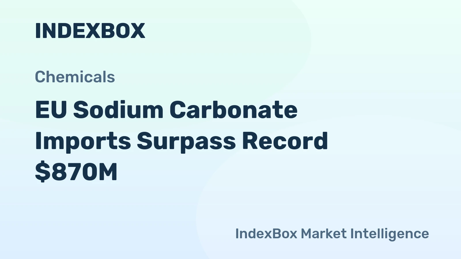 EU Sodium Carbonate Imports Surpass Record $870M