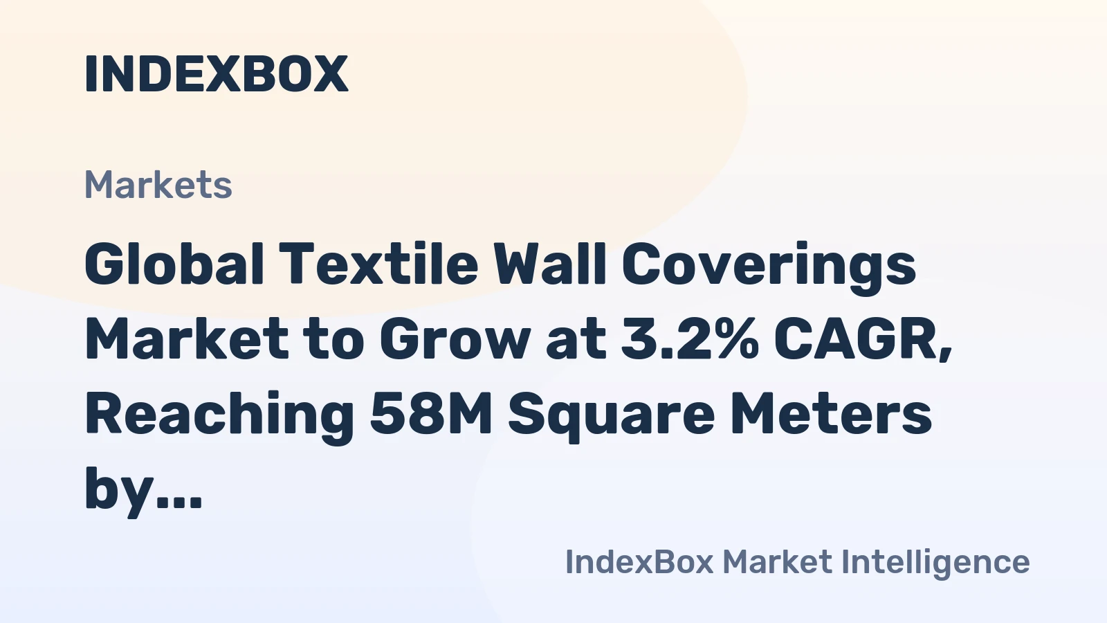 Global Textile Wall Coverings Market to Grow at 3.2% CAGR, Reaching 58M Square Meters by 2030
