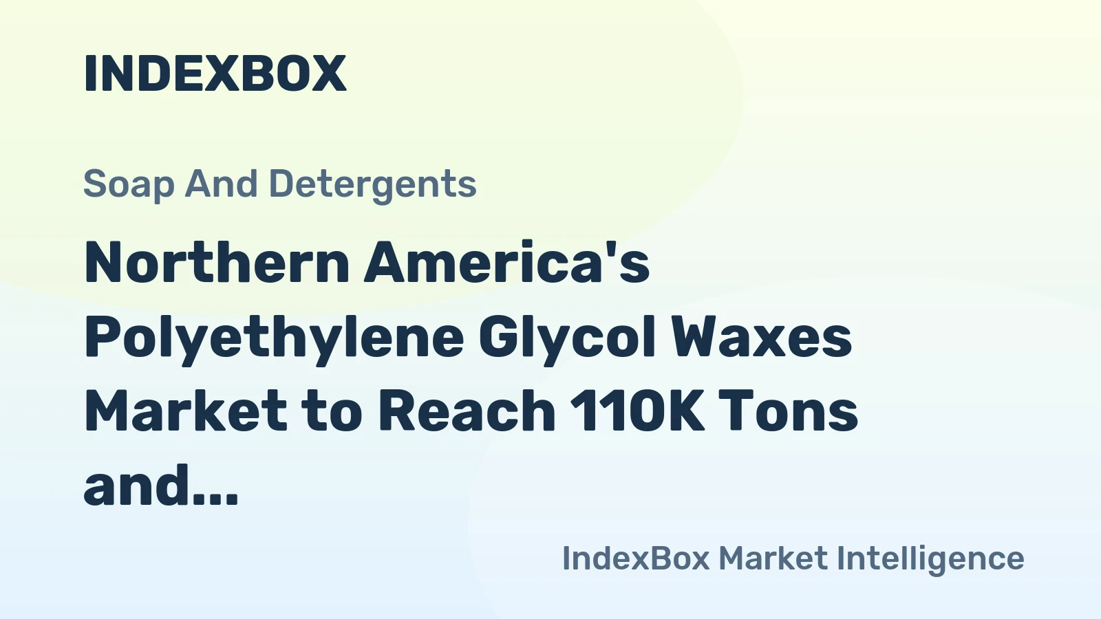 Northern America's Polyethylene Glycol Waxes Market to Reach 110K Tons and $518M by 2035