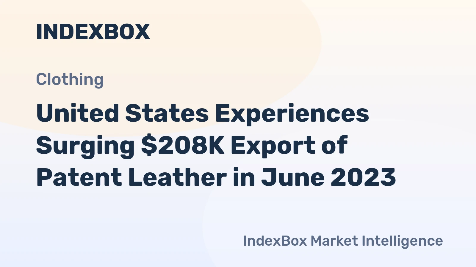 United States Experiences Surging $208K Export of Patent Leather in June 2023