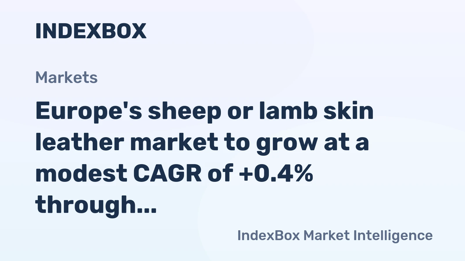 Europe's sheep or lamb skin leather market to grow at a modest CAGR of +0.4% through 2035, driven by sustained demand.