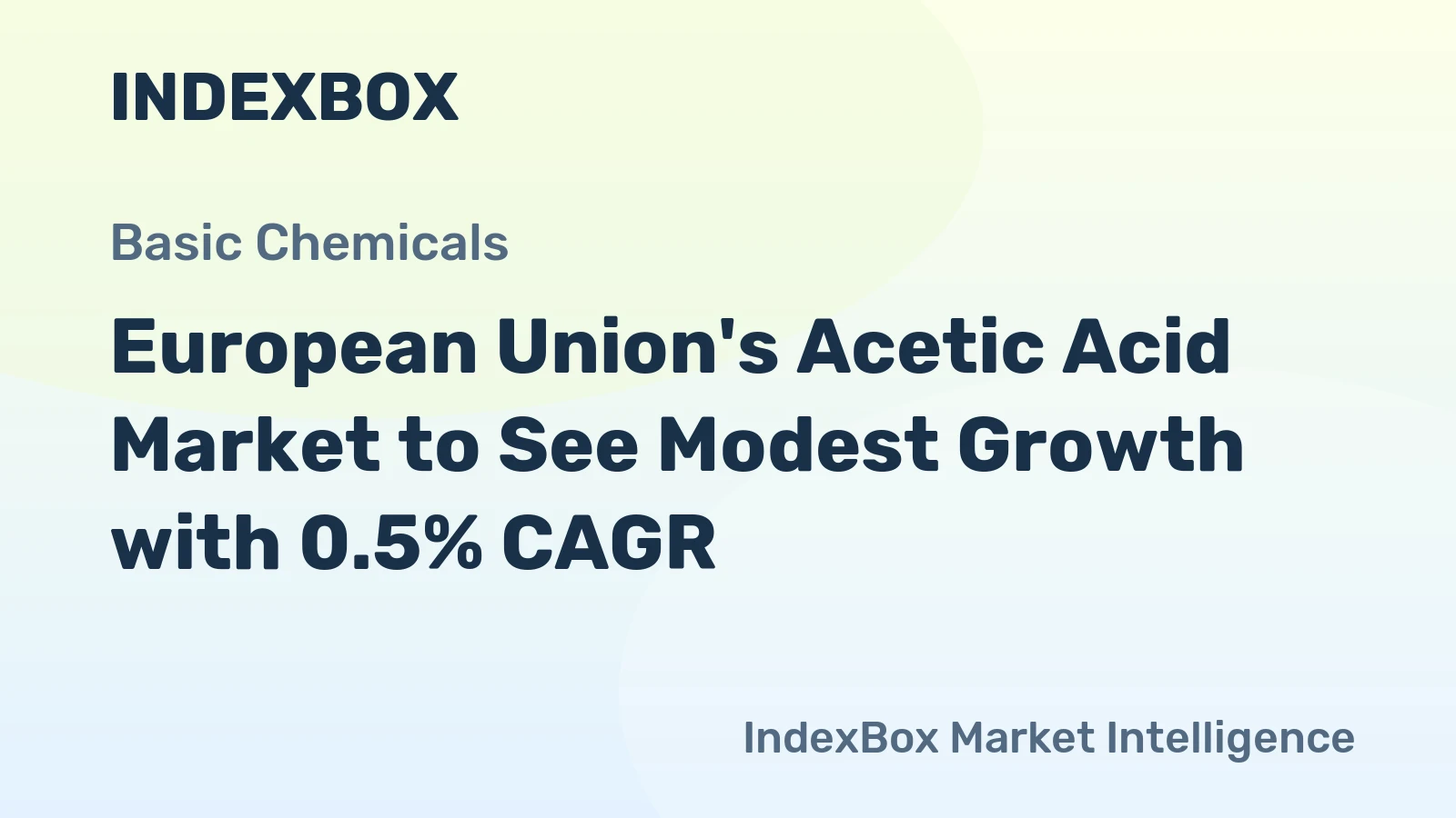 European Union's Acetic Acid Market to See Modest Growth with 0.5% CAGR