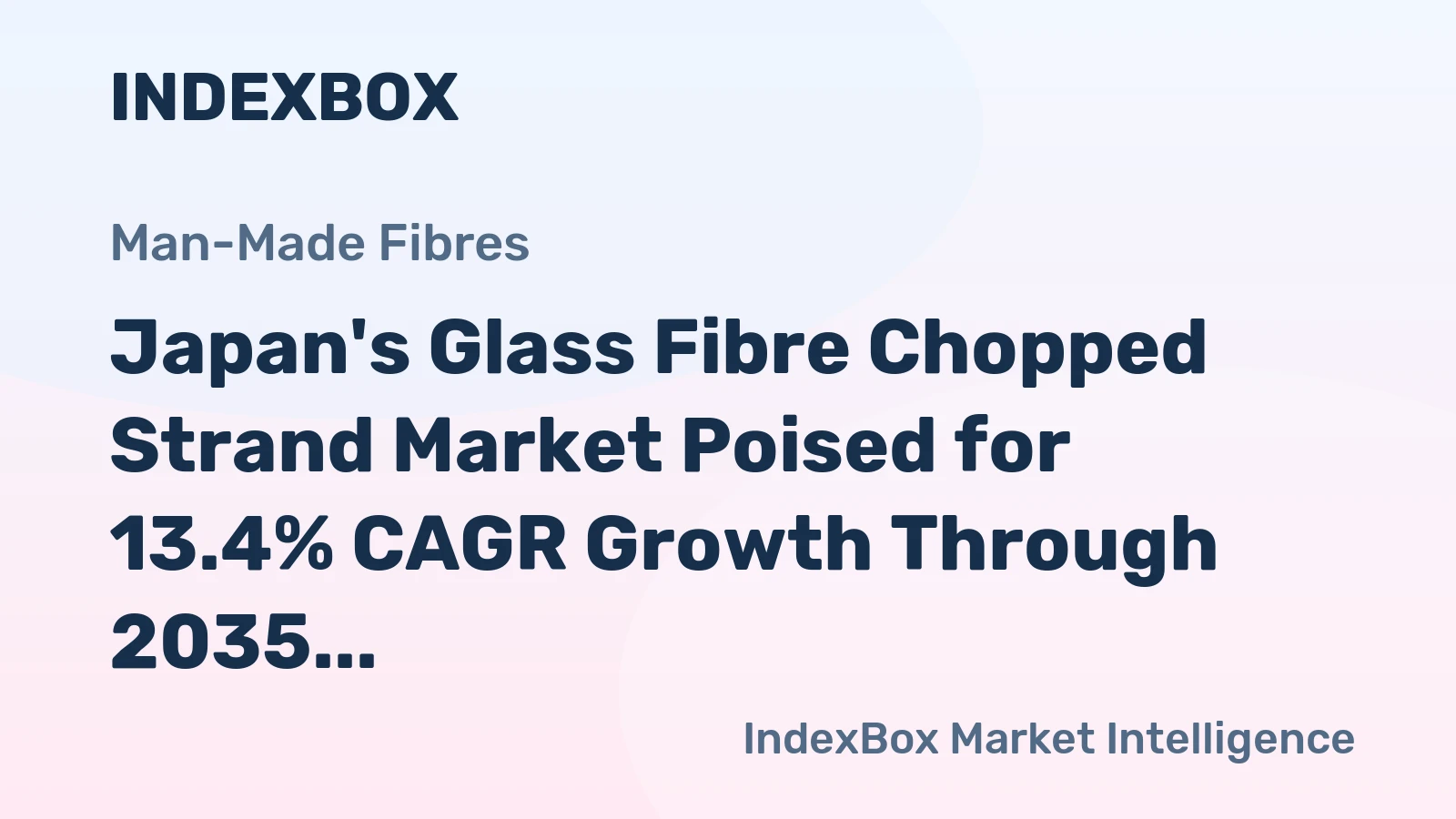 Japan's Glass Fibre Chopped Strand Market Poised for 13.4% CAGR Growth Through 2035
