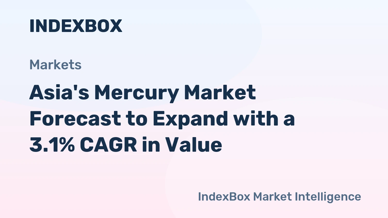 Asia's Mercury Market Forecast to Expand with a 3.1% CAGR in Value