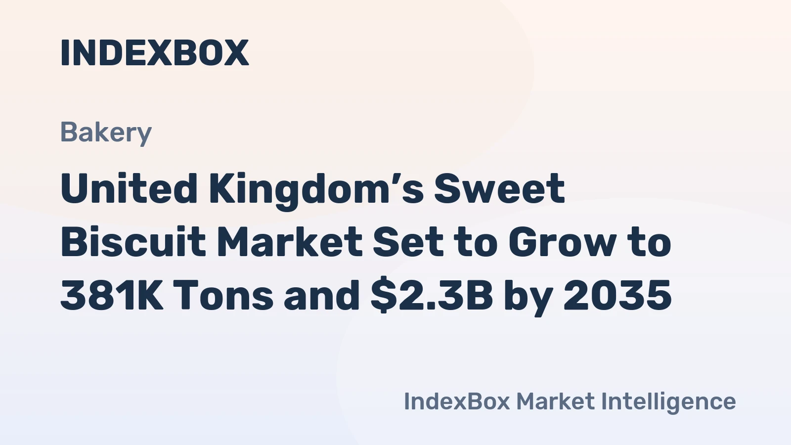 United Kingdom’s Sweet Biscuit Market Set to Grow to 381K Tons and $2.3B by 2035