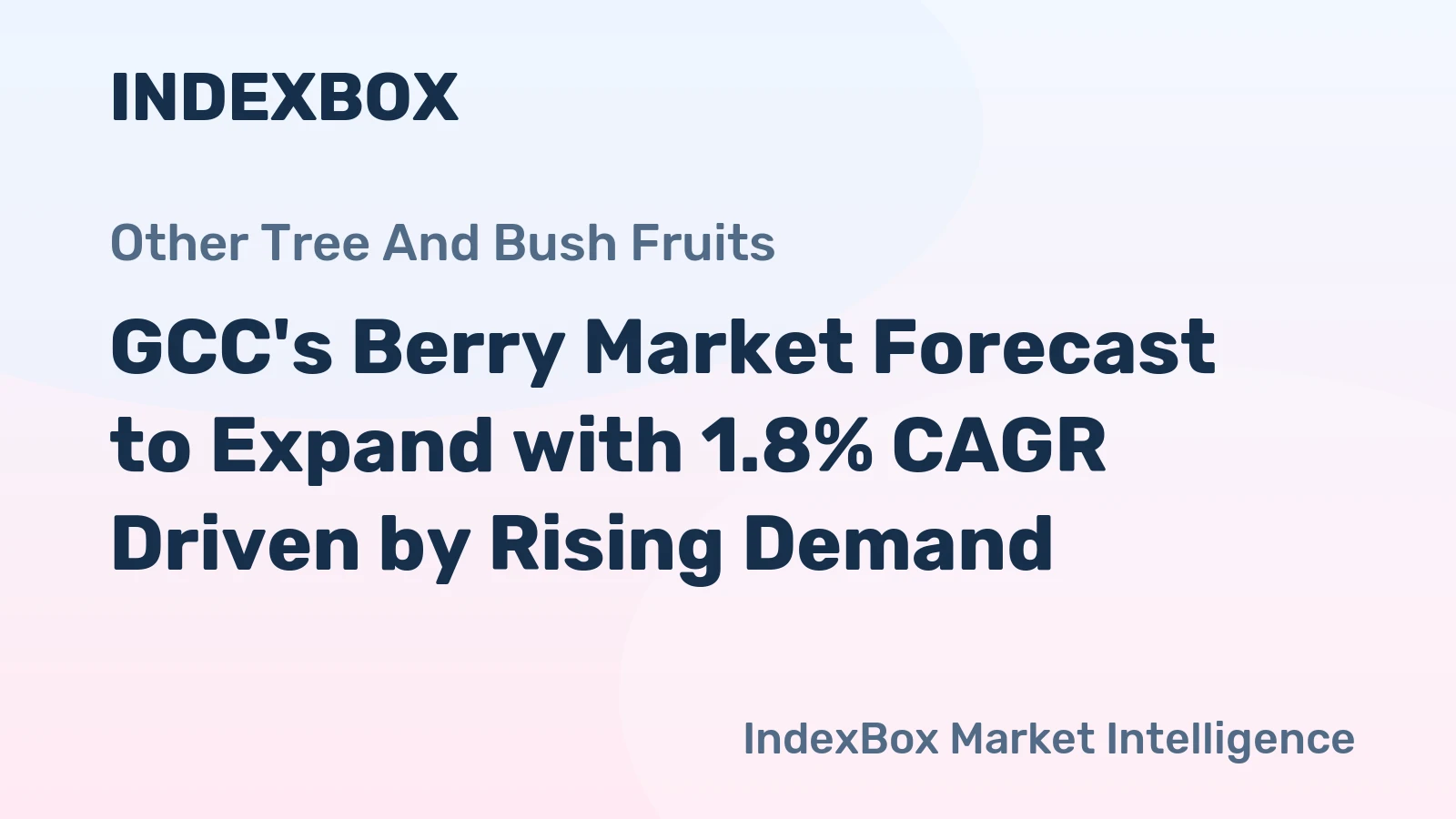 GCC's Berry Market Forecast to Expand with 1.8% CAGR Driven by Rising Demand