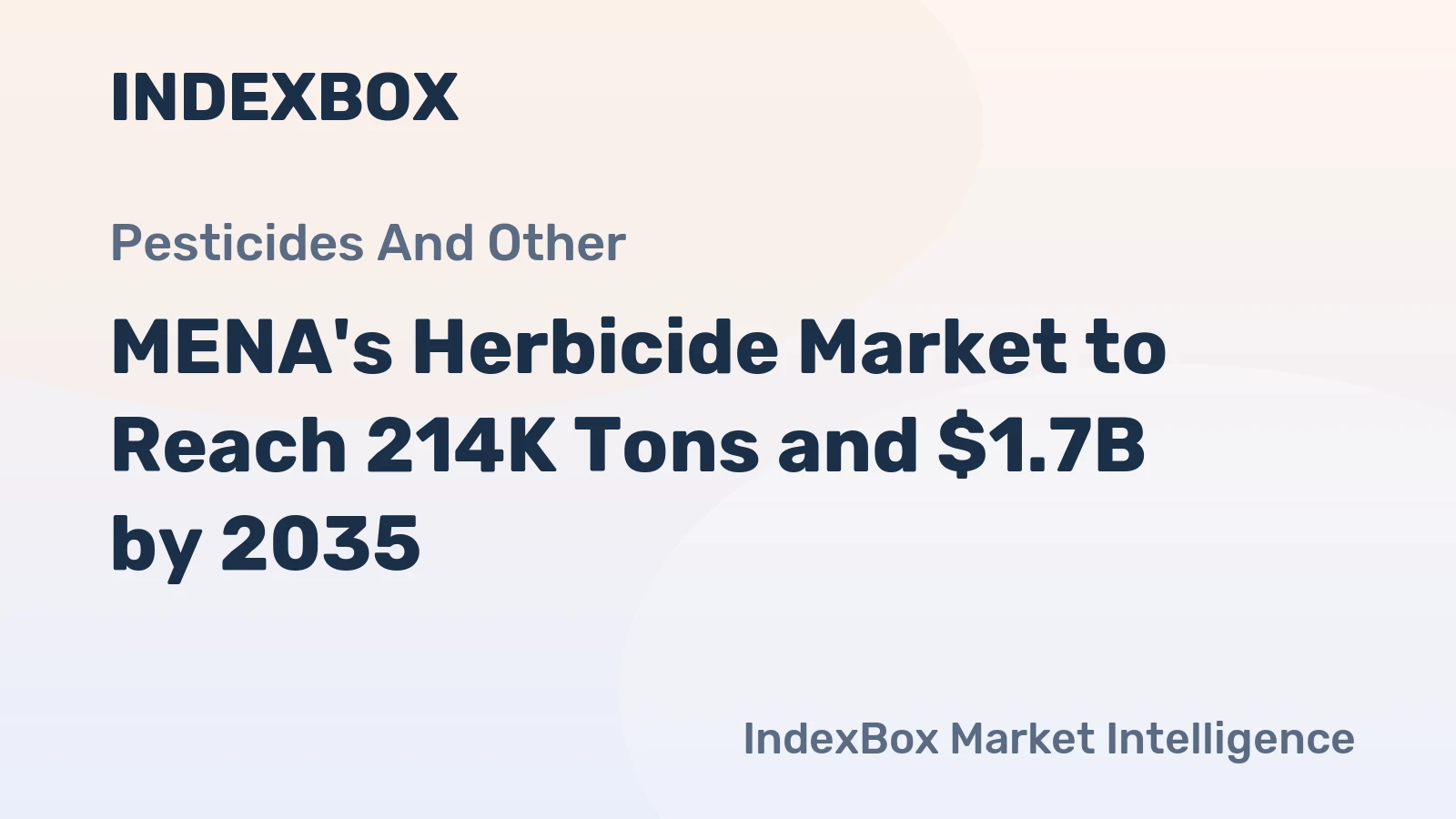 MENA's Herbicide Market to Reach 214K Tons and $1.7B by 2035