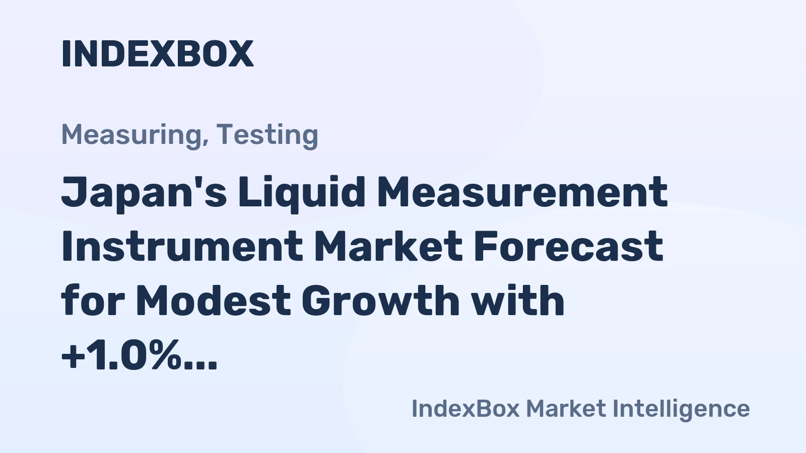 Japan's Liquid Measurement Instrument Market Forecast for Modest Growth with +1.0% Volume CAGR Through 2035