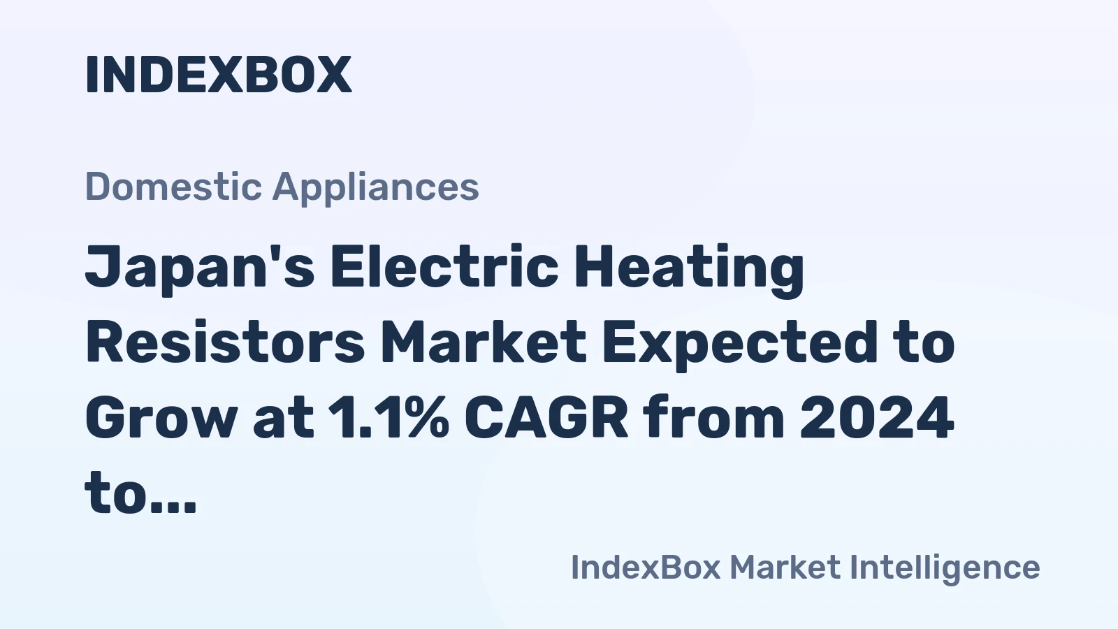 Japan's Electric Heating Resistors Market Expected to Grow at 1.1% CAGR from 2024 to 2035, Reaching $2.2B by End of Period