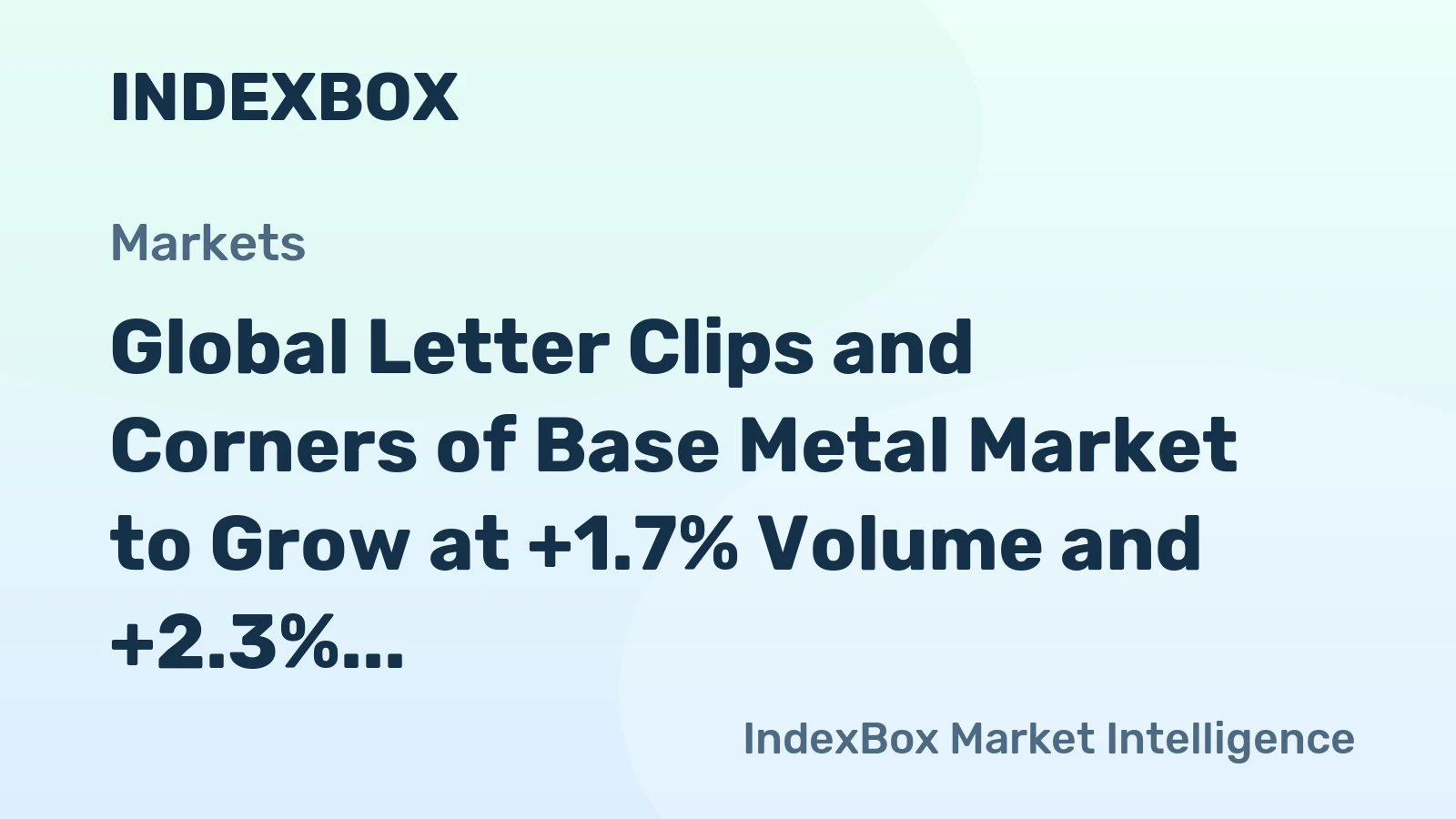 Global Letter Clips and Corners of Base Metal Market to Grow at +1.7% Volume and +2.3% Value CAGR, Reaching 144K Tons and $699M by 2035