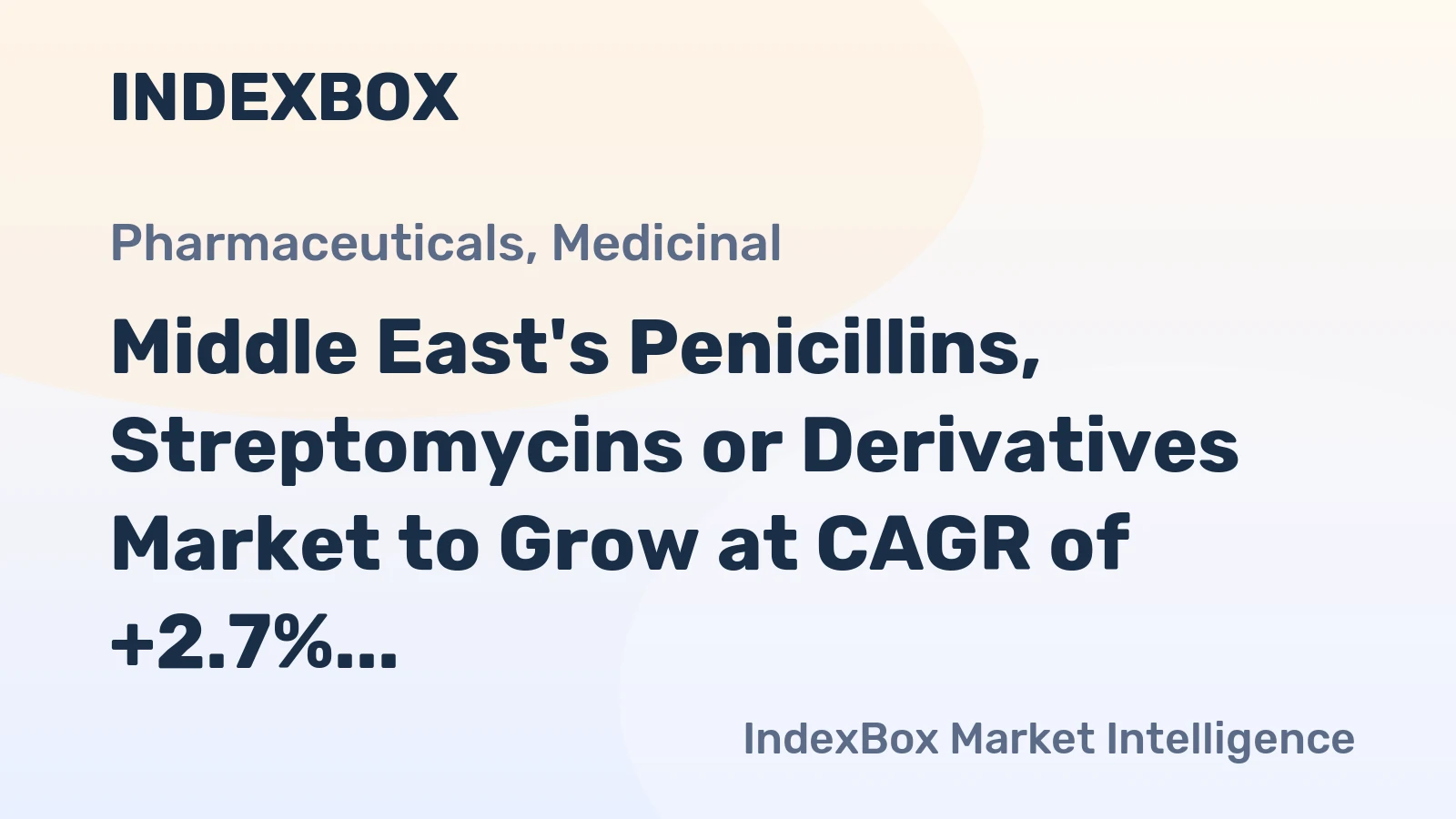 Middle East's Penicillins, Streptomycins or Derivatives Market to Grow at CAGR of +2.7% by 2035, Reaching 78K Tons
