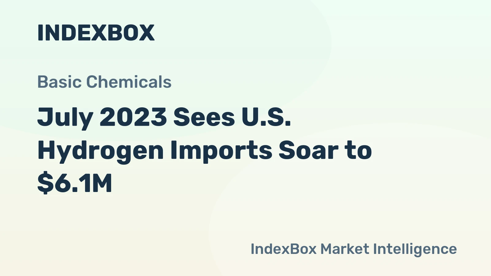 July 2023 Sees U.S. Hydrogen Imports Soar to $6.1M