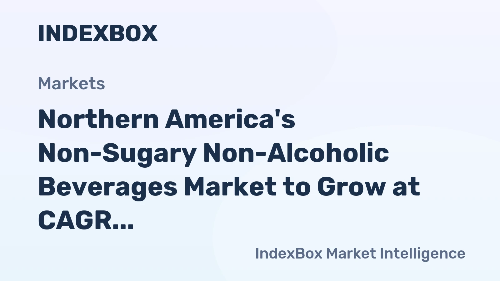 Northern America's Non-Sugary Non-Alcoholic Beverages Market to Grow at CAGR of +2.2% from 2024 to 2035
