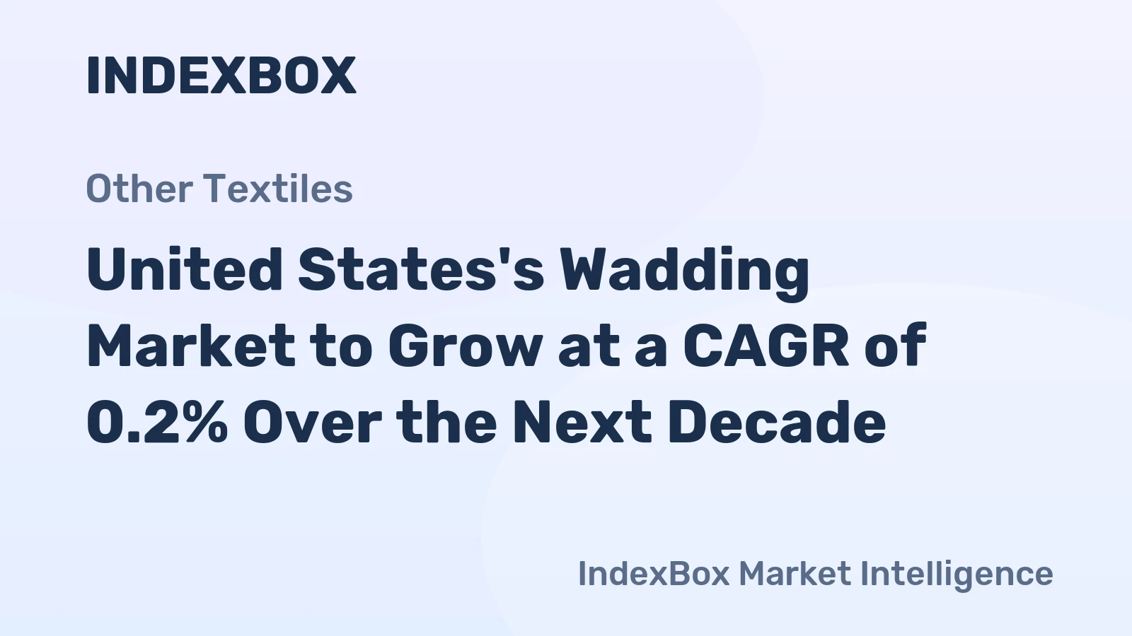 United States's Wadding Market to Grow at a CAGR of 0.2% Over the Next Decade