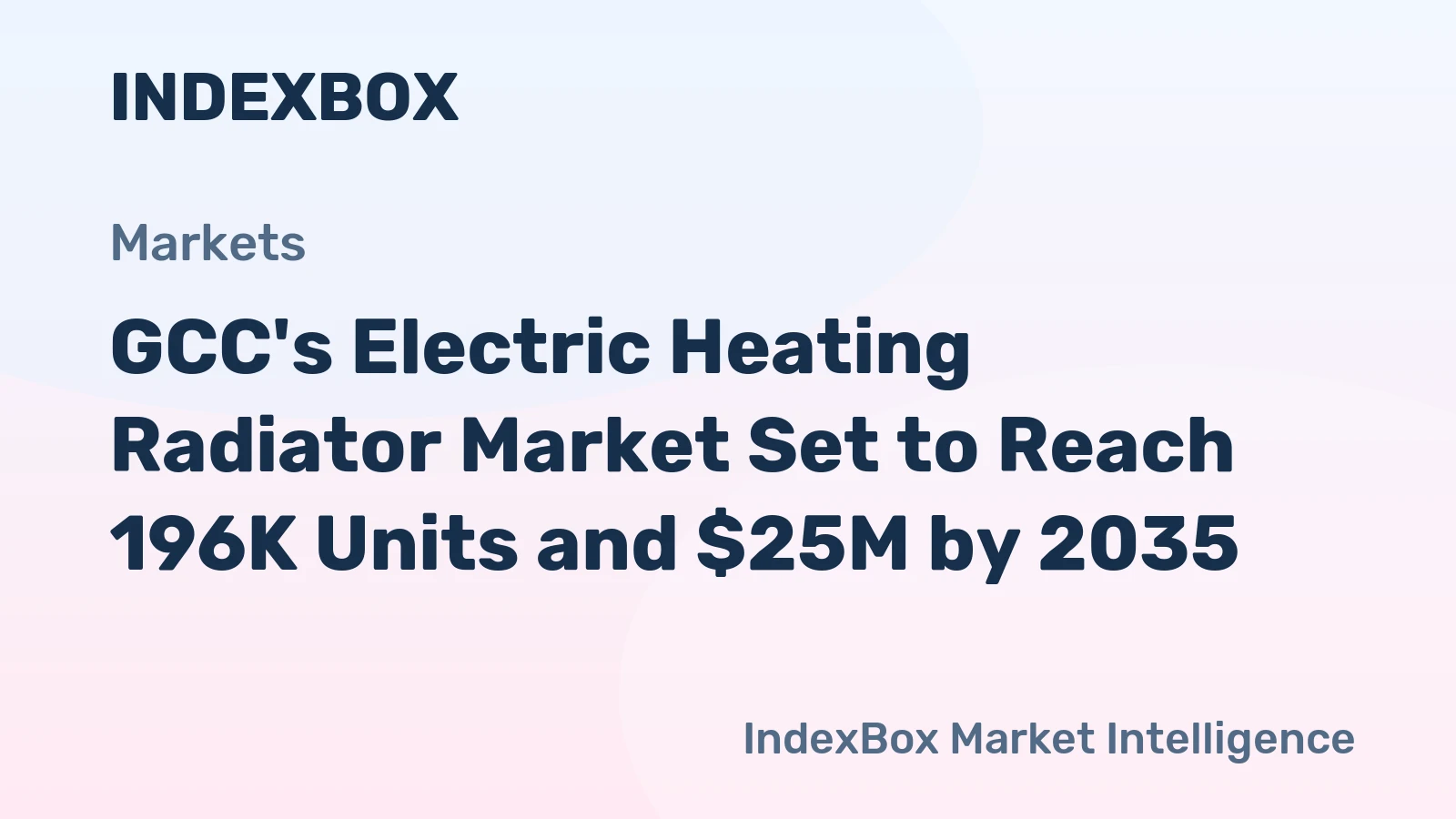 GCC's Electric Heating Radiator Market Set to Reach 196K Units and $25M by 2035